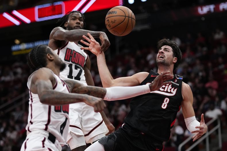 Simons anota 25 y Sharpe suma 24 en victoria de Trail Blazers sobre Rockets