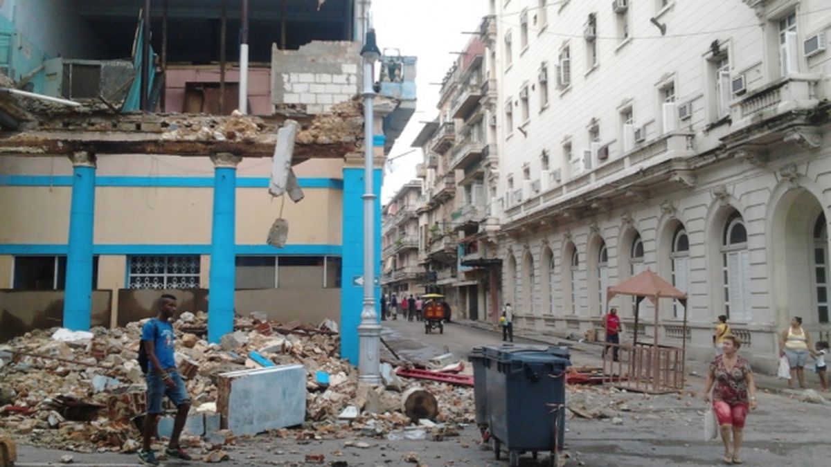 La Habana: tras las lluvias...los derrumbes