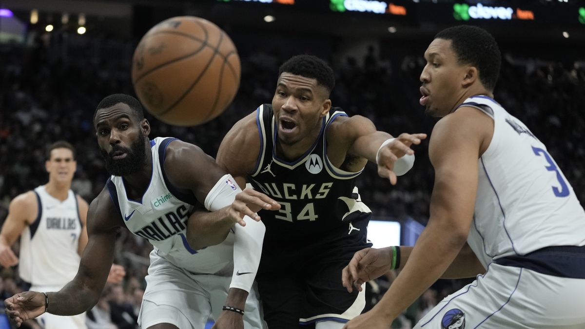 Antetokounmpo luce con 40 puntos; Bucks derrotan a Mavericks
