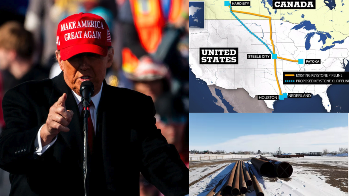 Trump solicita la reactivación del oleoducto Keystone XL en Estados Unidos