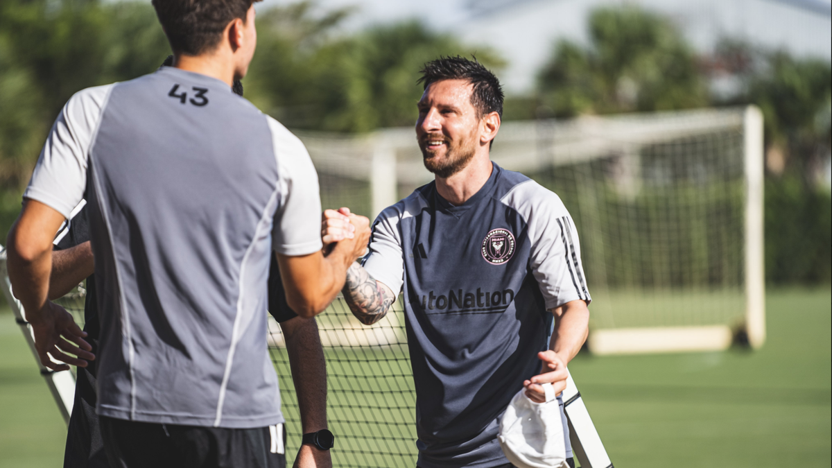 Las primeras imágenes de Lionel Messi en el entrenamiento del Inter Miami