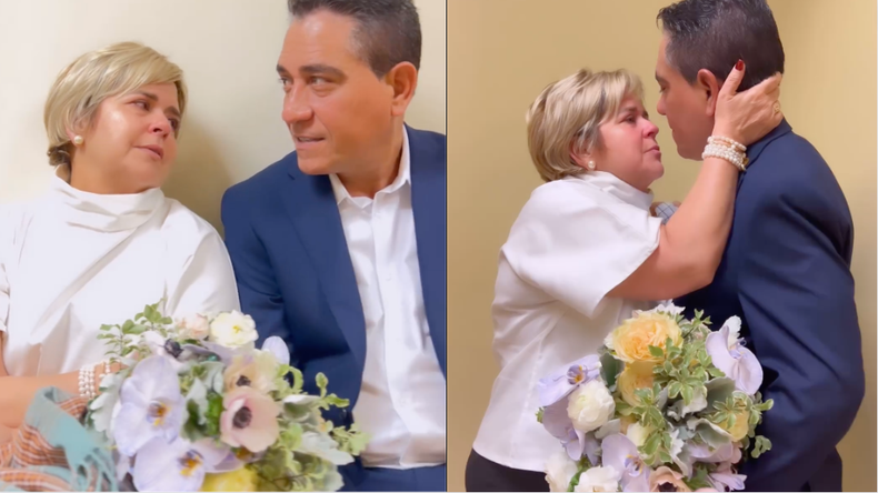 La actriz y humorista cubana Judith González se casa con su pareja luego de 35 años de espera