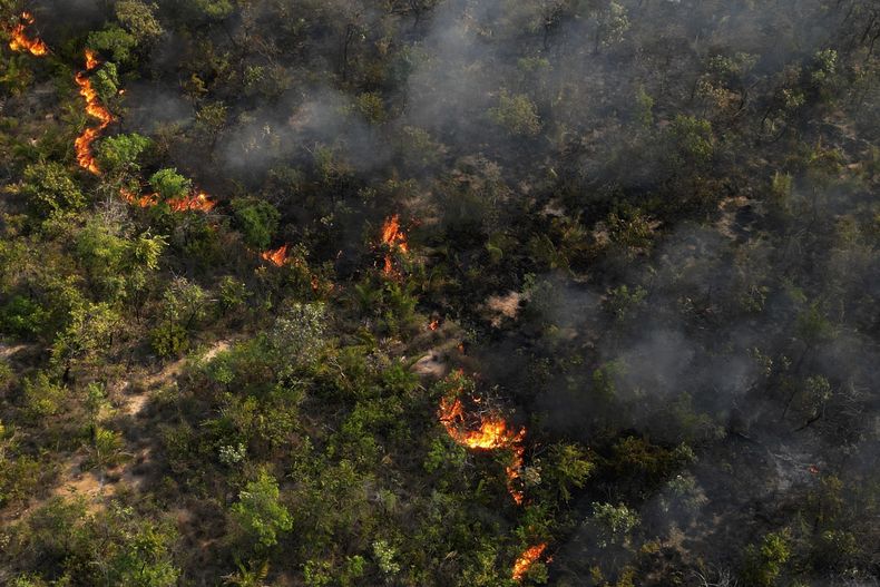 Bomberos combaten incendios en el noreste de Brasil en medio de inusual ...