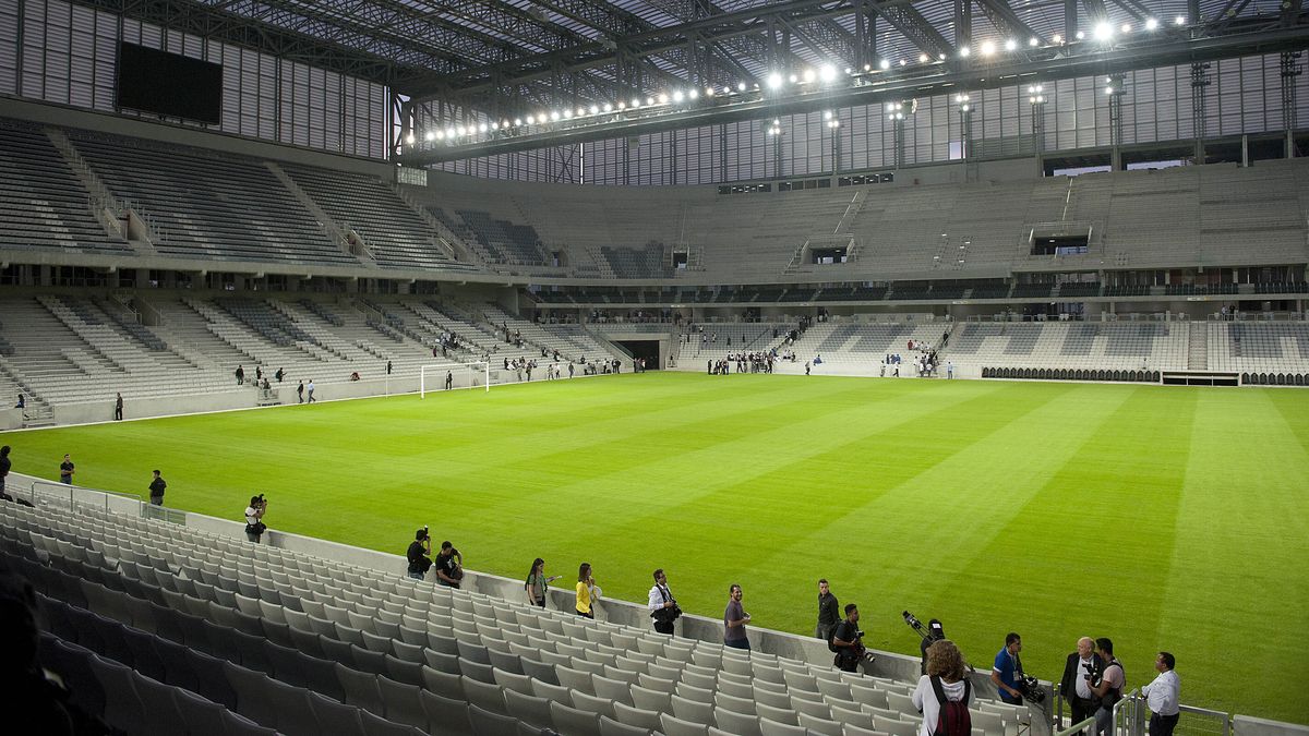 Primera prueba en estadio de Curitiba