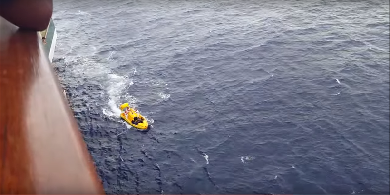Filman imágenes del rescate de balseros cubanos