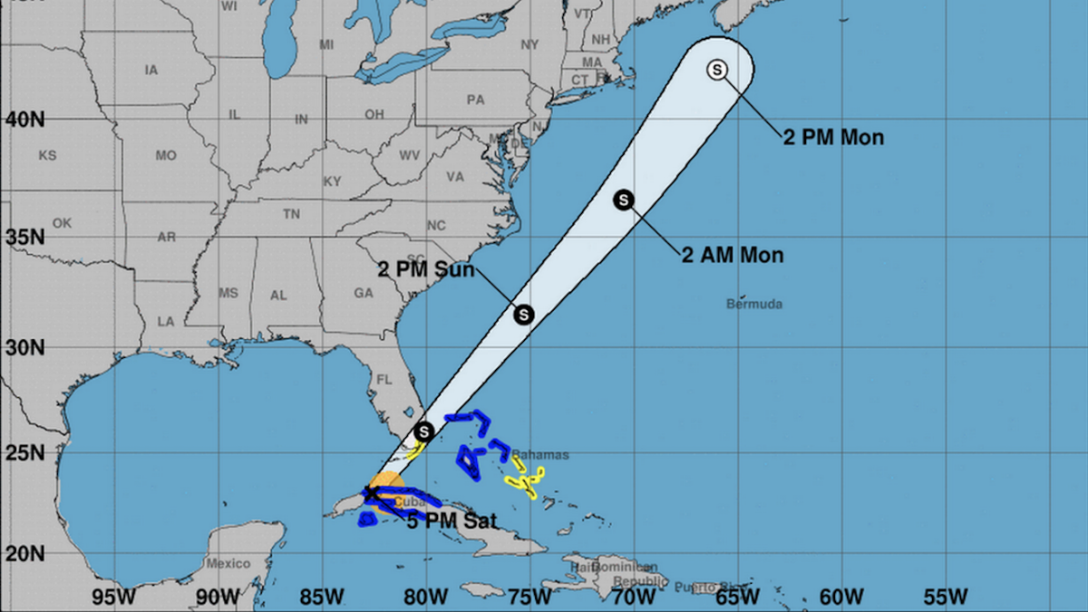 La tormenta tropical Philippe se fortalece en camino hacia el sur de la ...